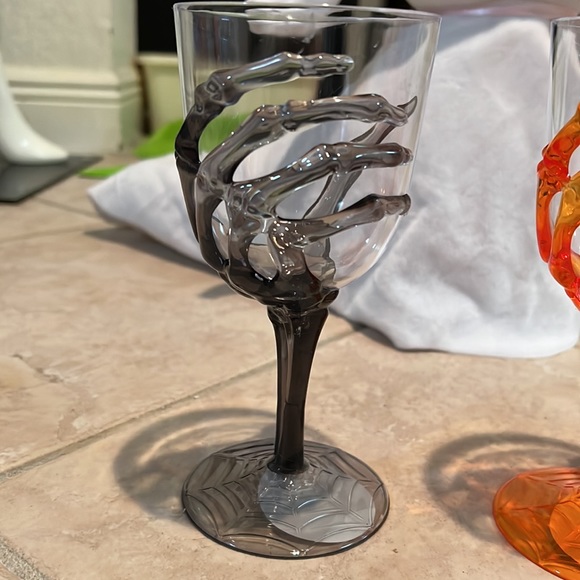 Home Collection | Holiday | Spooky Skeleton Hand Goblet Acrylic ...
